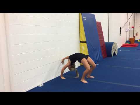 Backbend Down Wall – TumblingHomework.com
