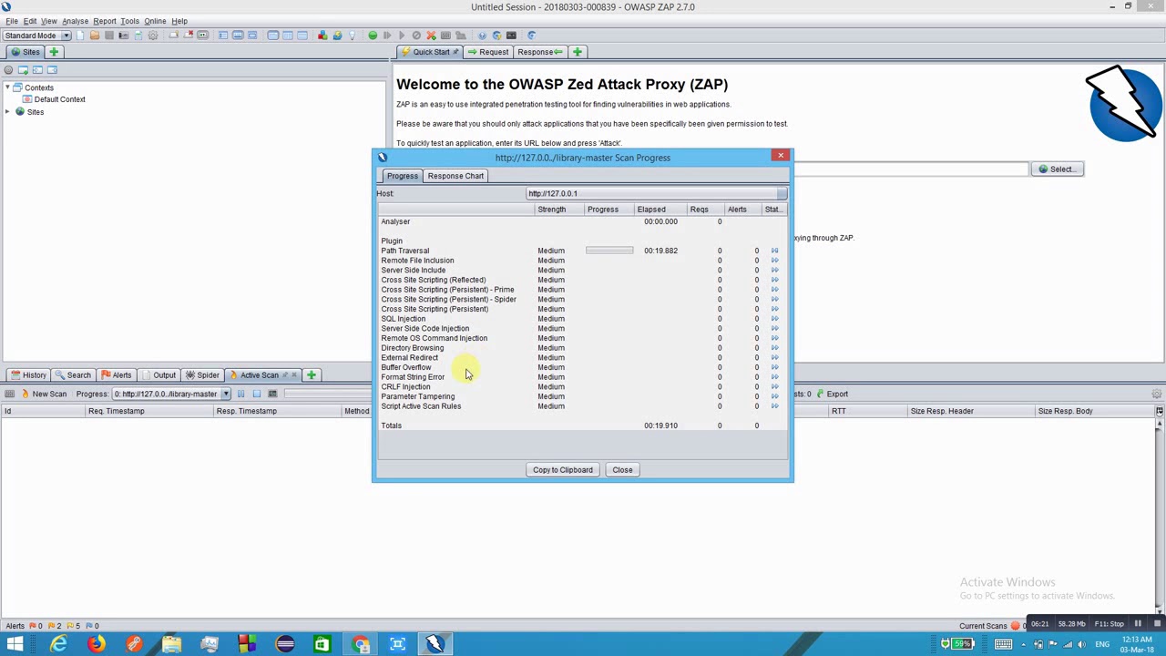 OWASP - ZAP 2.7 