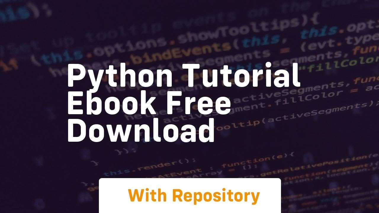 python tutorial ebook free download