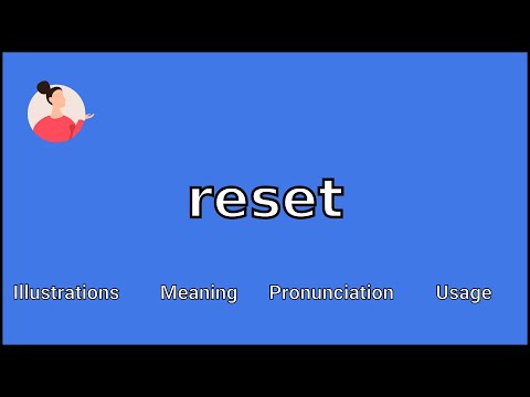 RESET - Meaning and Pronunciation
