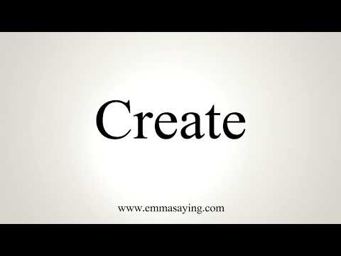 How To Pronounce Create