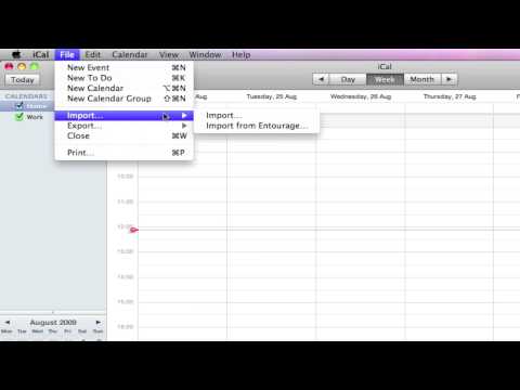 Mac 101: Importing and subscribing to calendars in iCal