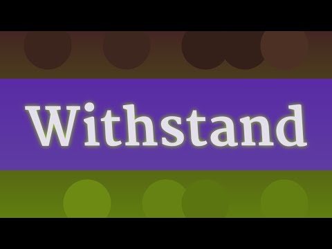 WITHSTAND pronunciation • How to pronounce WITHSTAND