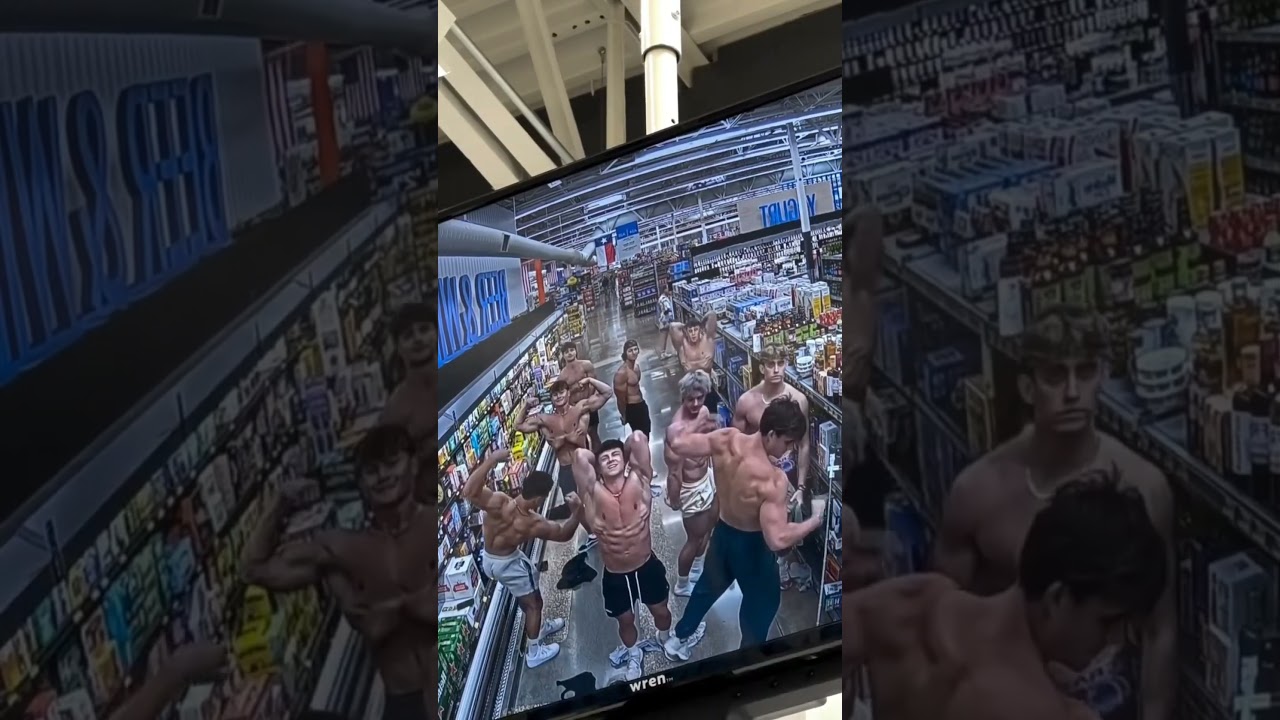 Bodybuilders Flexing in the Supermarket  Muscle Power Showcase #bodybuilding #shorts