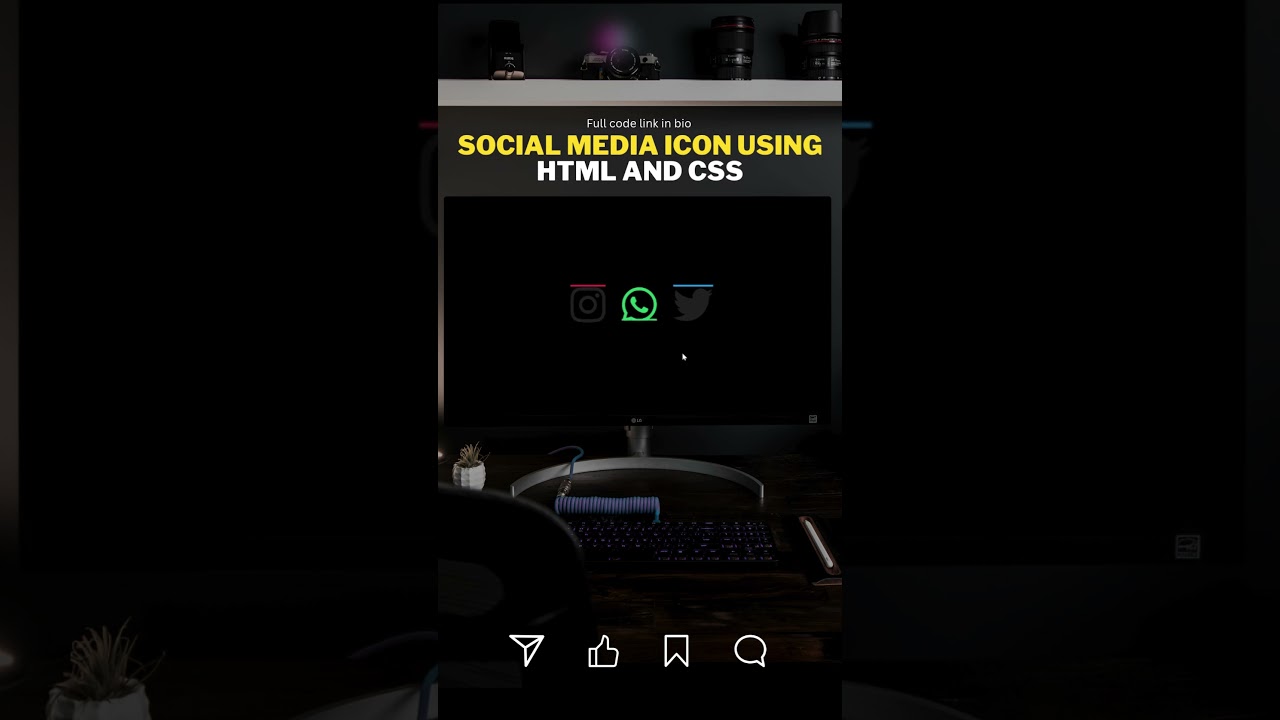 Social media icon #webdevelopment #coding #website