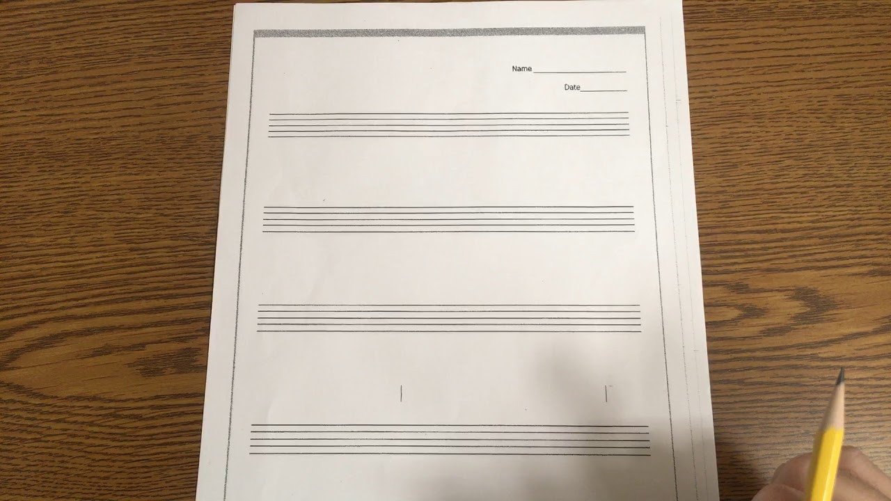 Preparing your staff paper for our class composition project