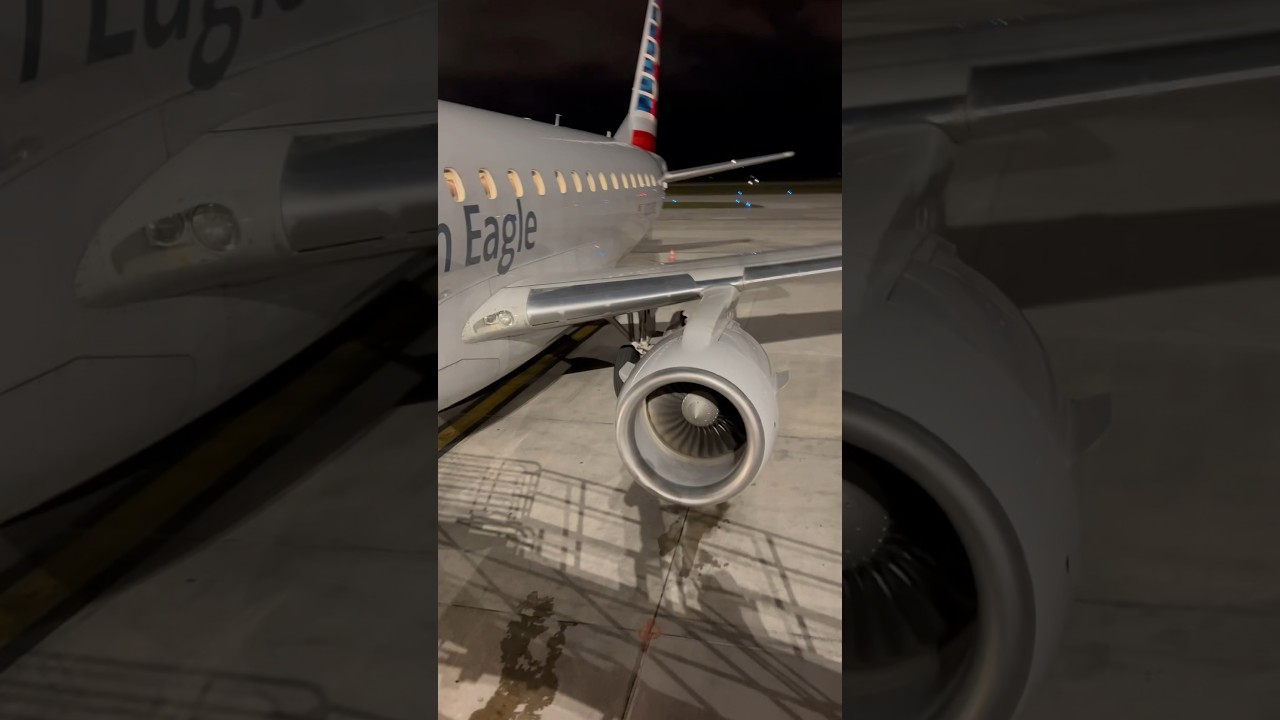 CF34-8E Fan Blades Rattle in the Wind #aviationdaily #avgeeks #flying #jetengine