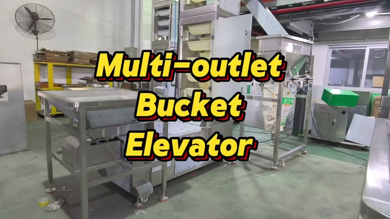 6.5L Multi-outlet Z-type Bucket Elevator Stainless Steel 304/316 Food Conveyor