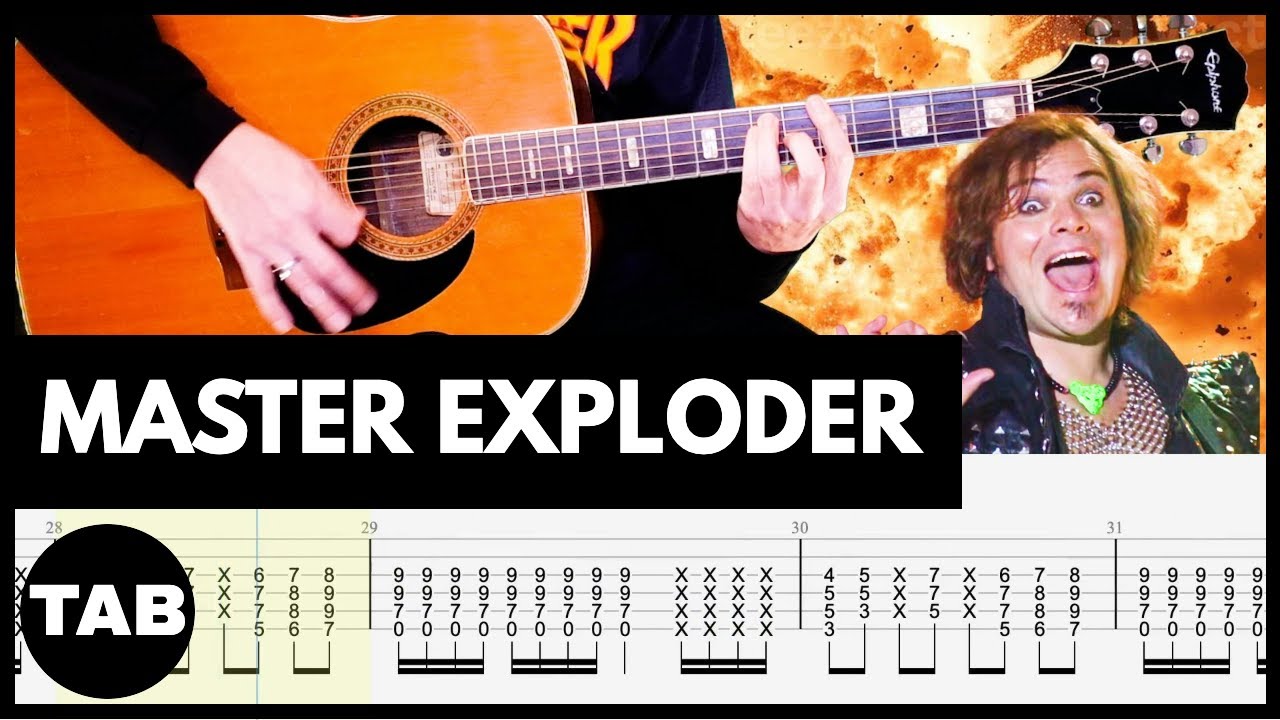 MASTER EXPLODER Tenacious D Guitar TAB | Cover | Lesson | Tutorial