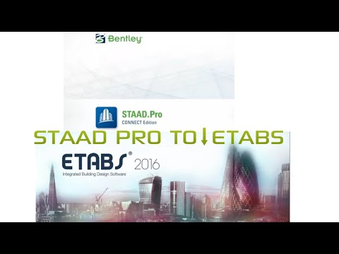 How to Open Staad. Pro(.std) file in ETABS || Staad. Pro to ETABS || Staad pro Vs ETABS