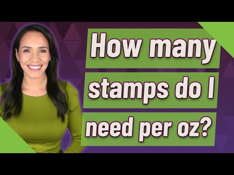 How many stamps do I need per oz?