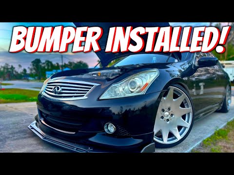 G37s sedan front end install