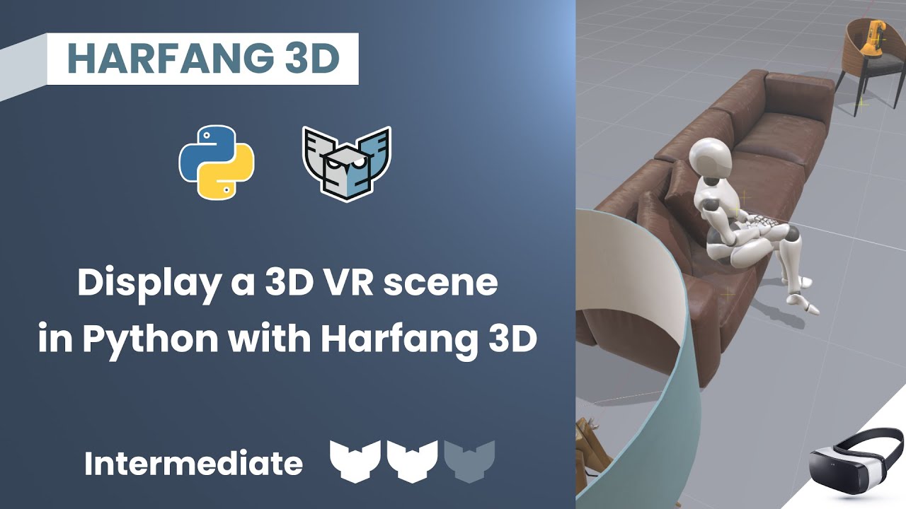 Display a 3D VR scene in Python with Harfang3D - Part 1