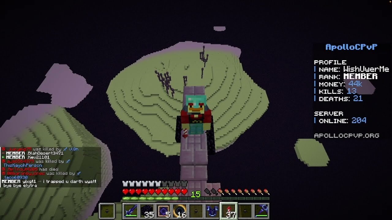how many elytras can I find in 30 minutes on apollo smp.