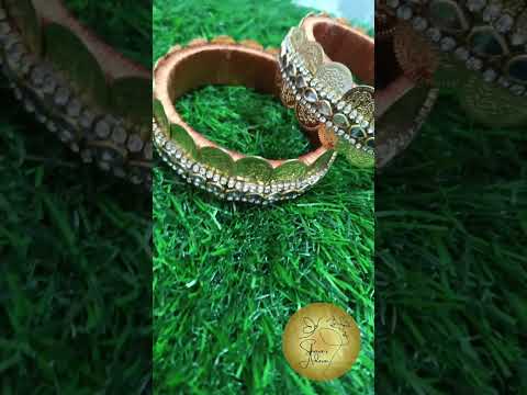 Customized kundan kada bangle. đź”·Affordable price đź”·Comment for details