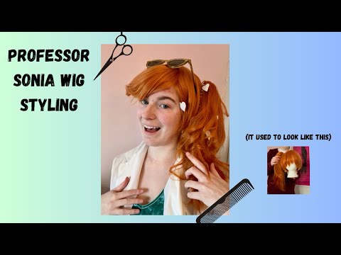 Styling the Wig for my Professor Sonia Cosplay