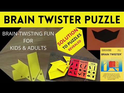 Crack the Code: Mastering 4-piece Brain Twister Puzzles! Solution to All 39 Puzzles @TeacherBob