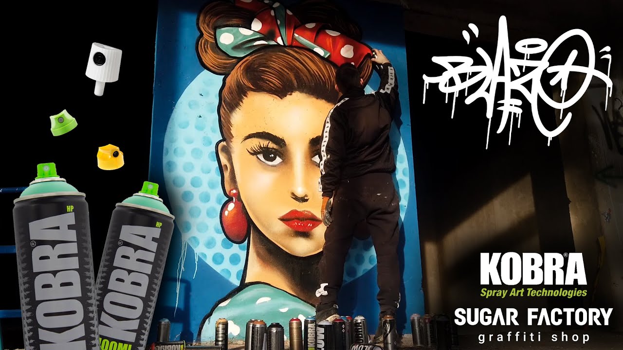 Pin up girl MURAL PAINTING 🐞 Blaze, 2025.