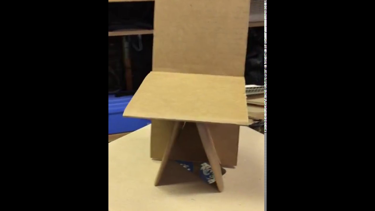 Digital Hand Made: Cardboard Chair Result