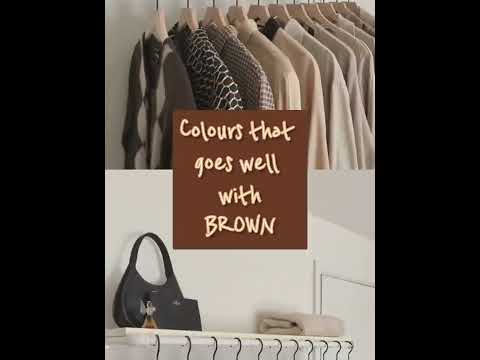 Colours that goes well with brown #shorts #youtubeshorts #youtube