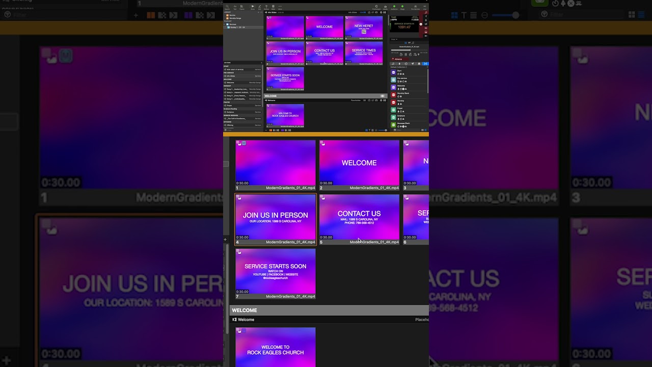 Propresenter 7 Tutorial | Pre-Service Slides Setup | Complete Service Template