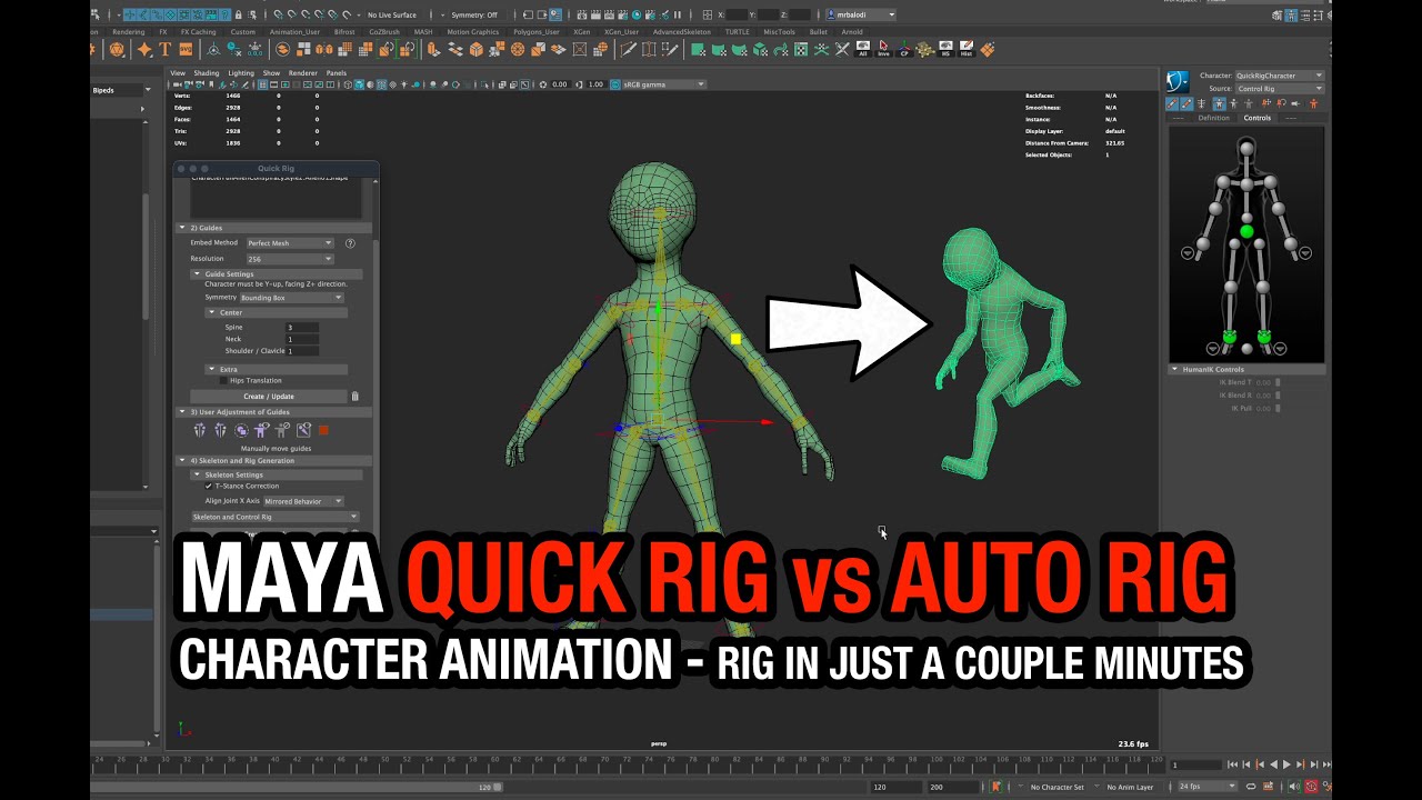 Maya Tutorial: Quickly Rig Your Characters