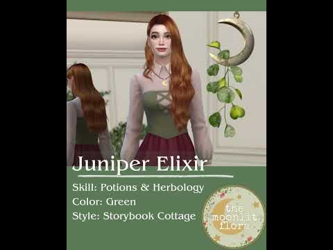 Juniper Elixir is the first to come and begins the tiny village, becoming the coven leader.
