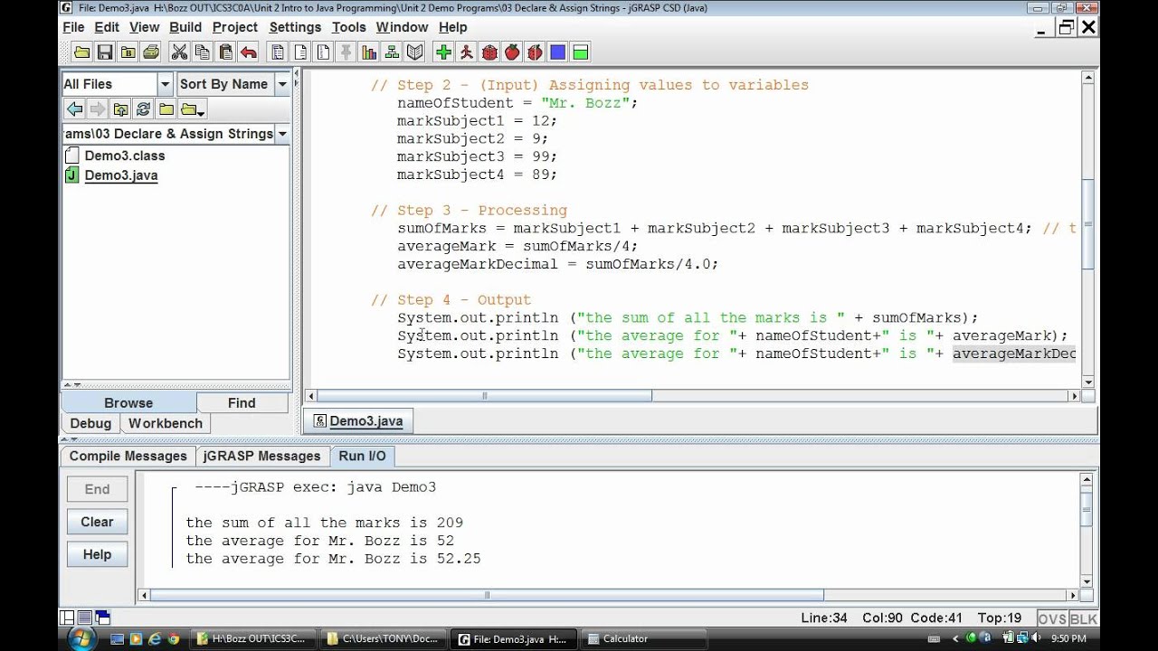 Lesson 5 Strings and Integer Math
