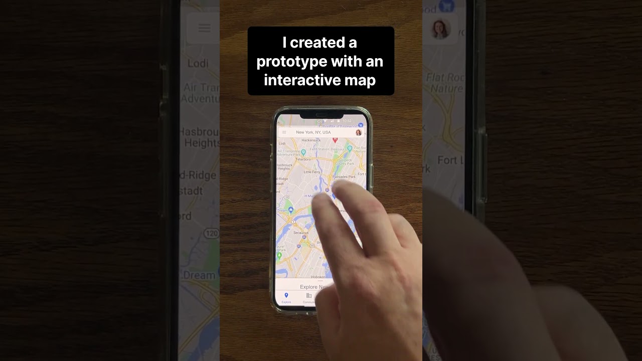 I created a prototype with an interactive map 🗺️