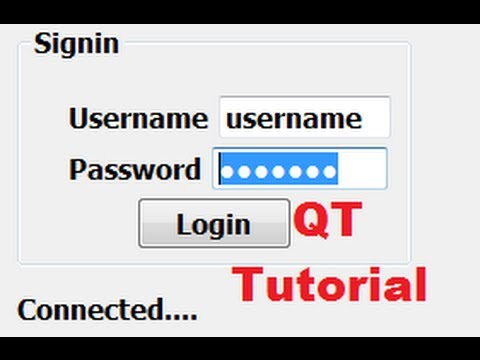 Learn QT C GUI Tutorial 10 how to use QLineEdit as password field - Mind Luster
