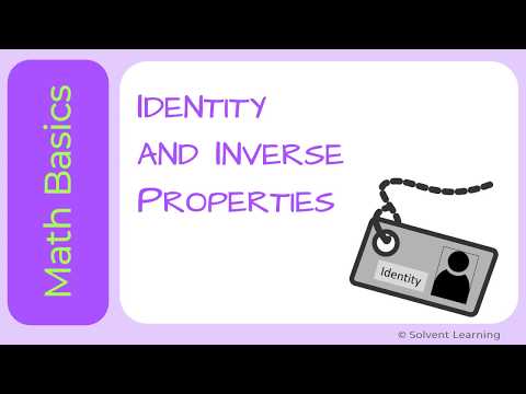 Identity and Inverse Properties (for addition and multiplication)