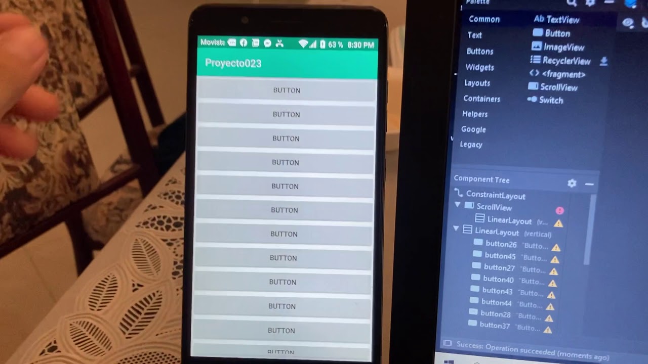 Layout ScrollView y LinearLayout