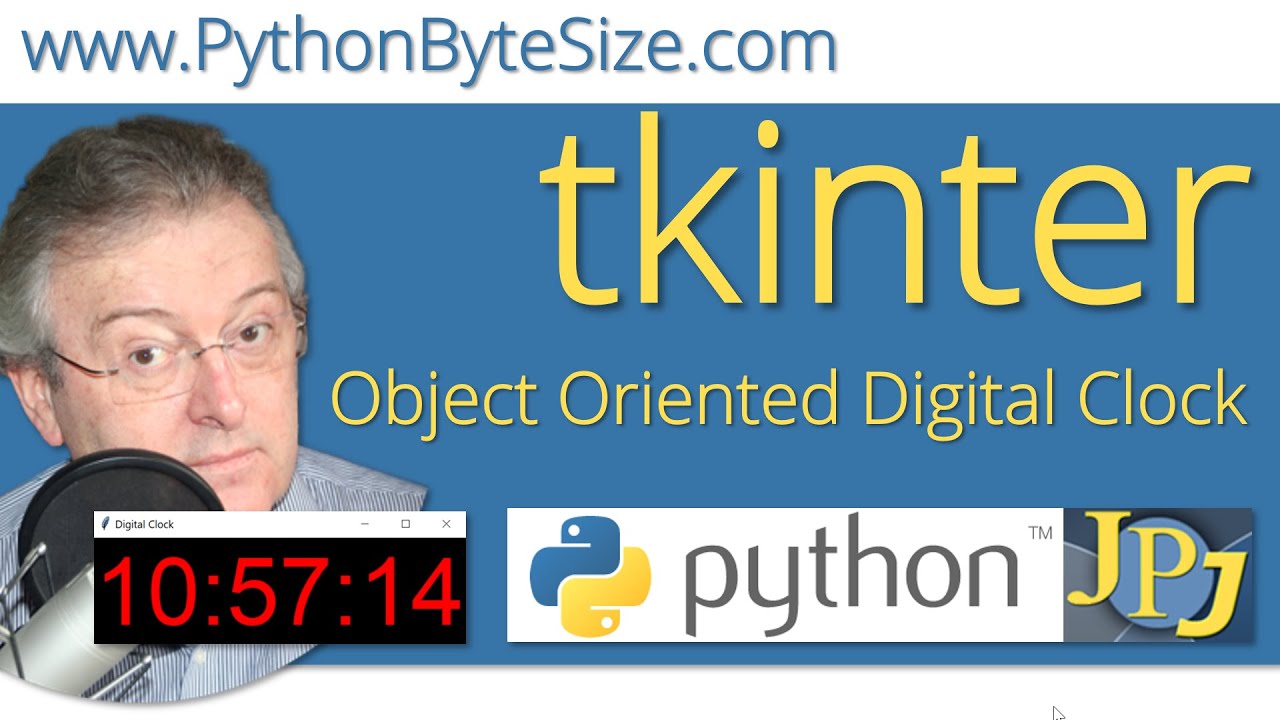 A Digital Clock built with Object Oriented Python and tkinter