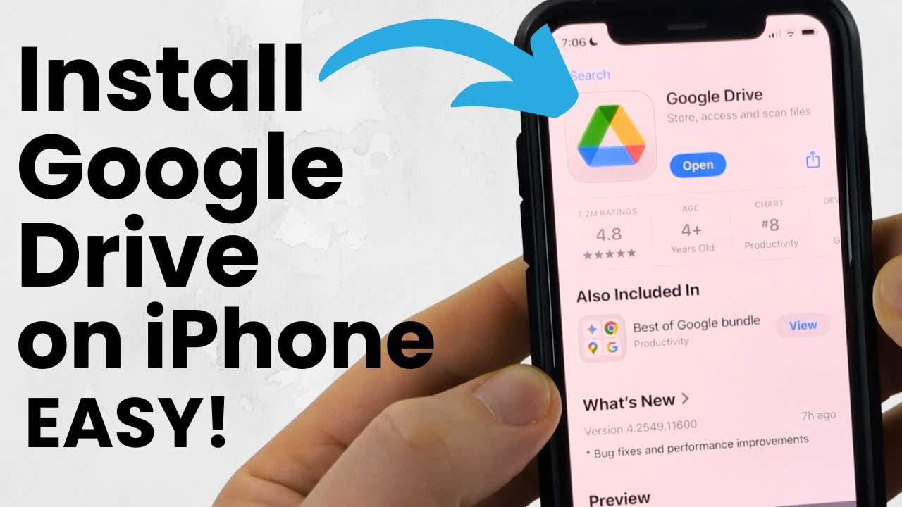 How to Install Google Drive App on iPhone