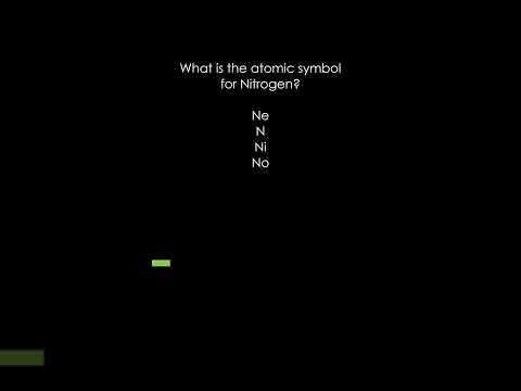 What is the atomic symbol for Nitrogen
