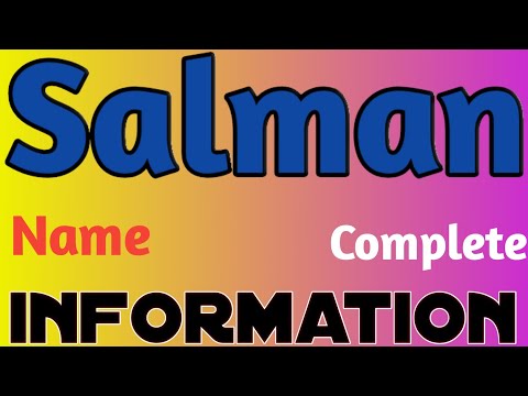 Salman Name Meaning | Salman Name Full Details | Salman Naam Ki Rashi | The Secret of Name
