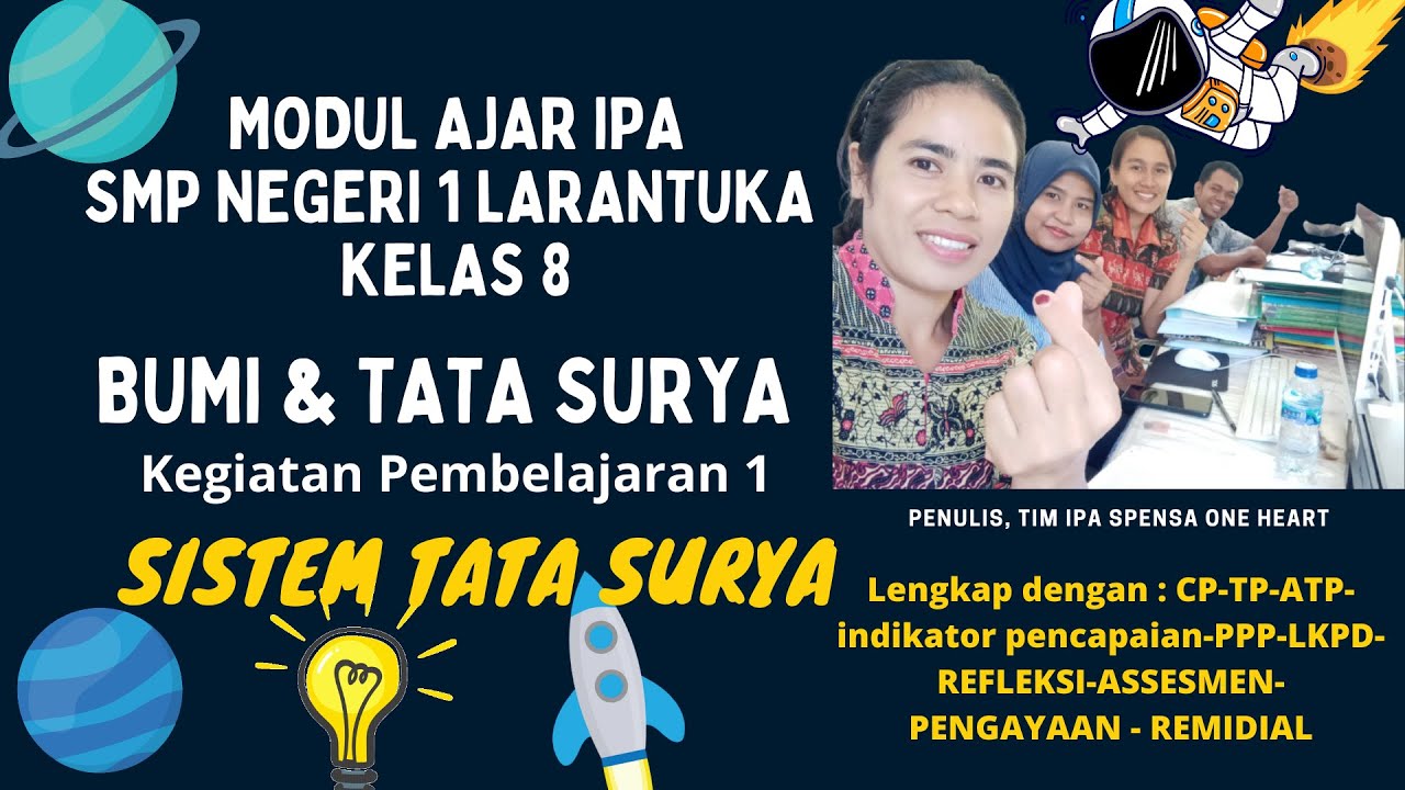 MODUL AJAR KURIKULUM MERDEKA IPA KELAS 8 MATERI SISTEM TATA SURYA PERTEMUAN 1