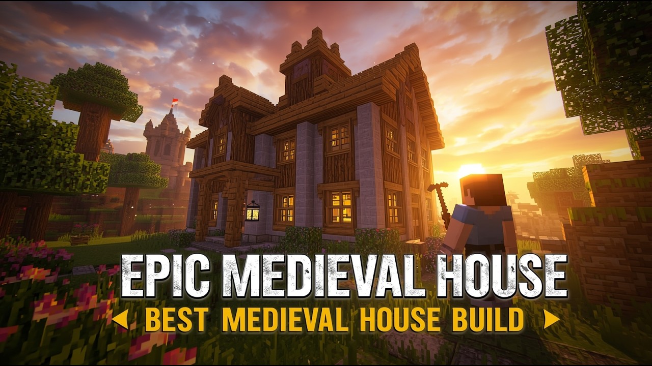 Minecraft Medieval House Tutorial – The Perfect Base #07