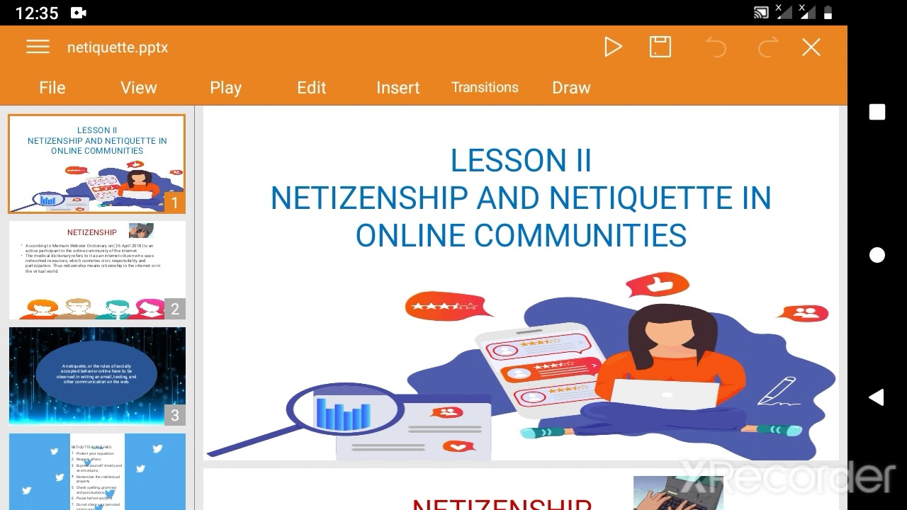 Netizenship And Netiquette In Online Communities - mga paksa