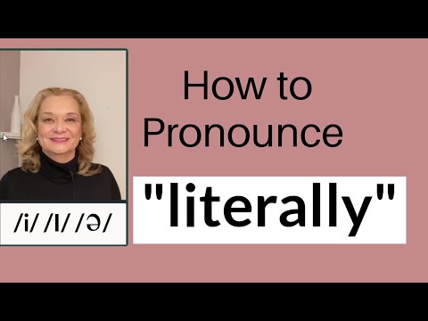 How to Pronounce "Literally" | #shorts