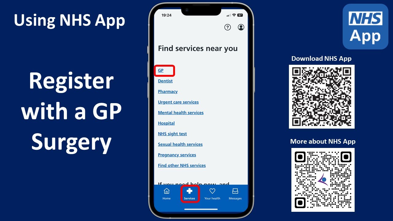 NHS App - Register with a GP Surgery Service