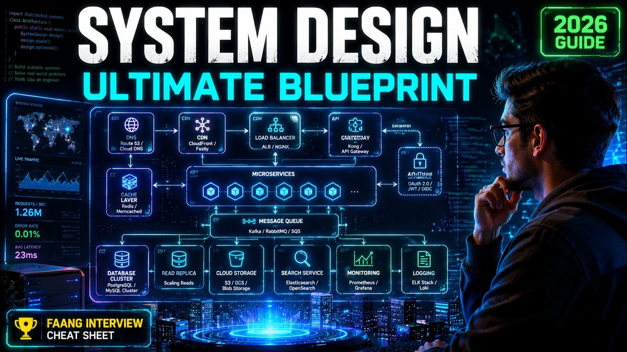 System Design Roadmap 2026 | Crack FAANG Interviews