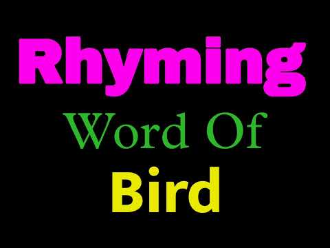 Bird rhyming words | Rhyming words of Bird | Bird ka rhyming word | Rhyming Words