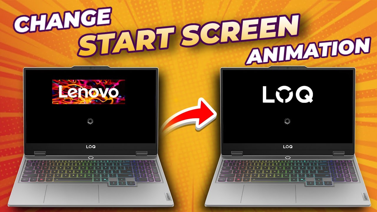 How to change Boot Screen or Start Screen animation of Lenovo LOQ Laptop, step by step full tutorial