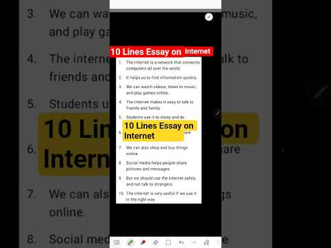 10 Lines Essay on Internet