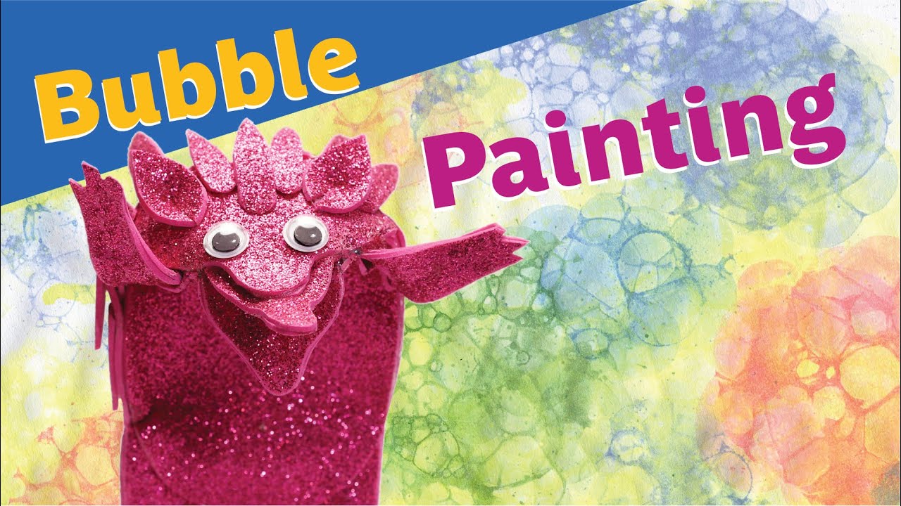 Bubble Painting Fun | Learn Bubble Printing with the Ekidnas | Bubble Art for Kids