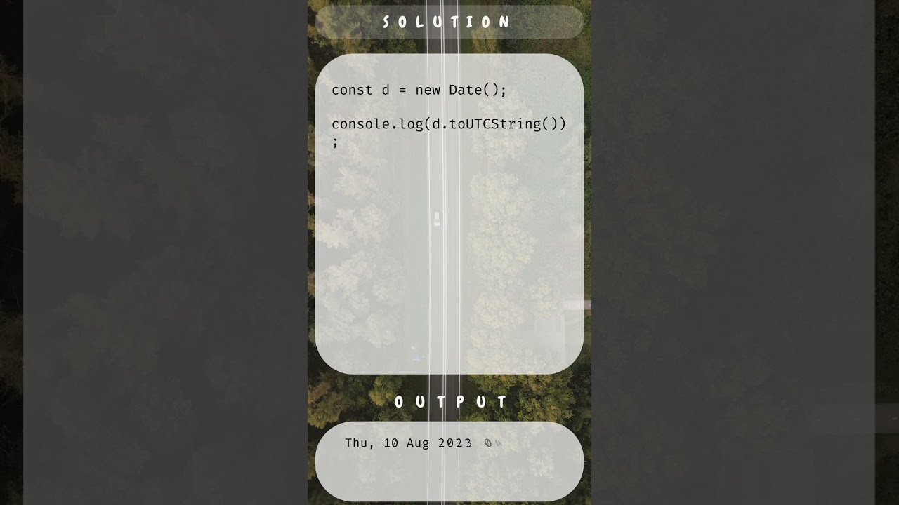 How to use toUTCString() method to convert date to a string using the UTC standard #javascript