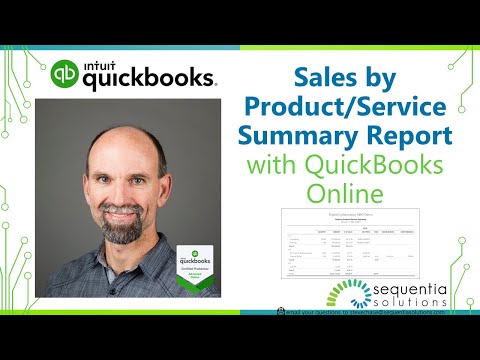 Sales by Product and Services Summary Report in QuickBooks Online