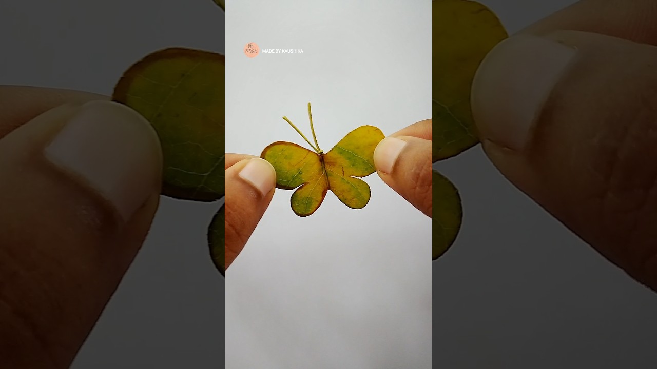 🌿🦋 Creative Leaf Butterfly | Simple DIY Craft Idea