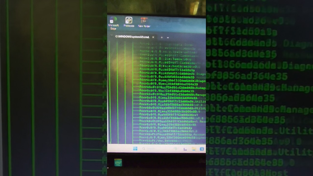 windows secret command line prank | only for fun | #prank #tech #windows #pctips #laptop #shorts
